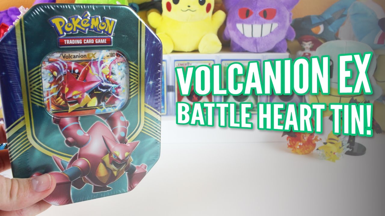 Opening a Volcanion EX Battle Heart Tin! | Pokemon Cards - YouTube