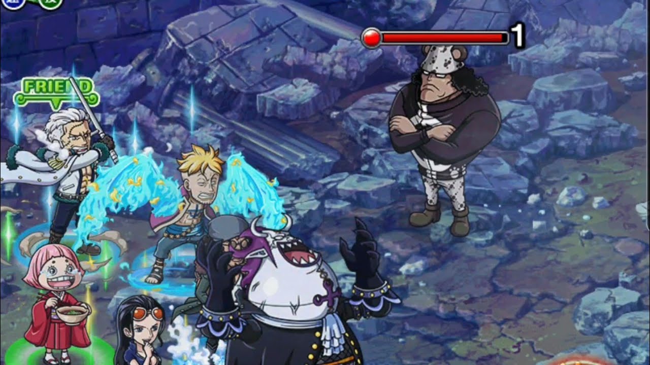 60 STAM THRILLER BARK V2 KUMA VS SMOKER + MARCO 6+ TEAM [OPTC] スリラーバークに ...