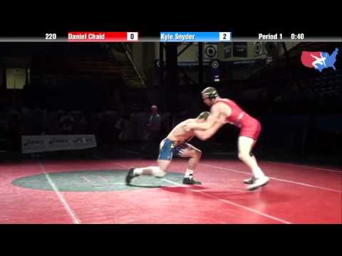 Fargo 2012 220 3rd Place Match: Daniel Chaid (California) vs. Kyle ...