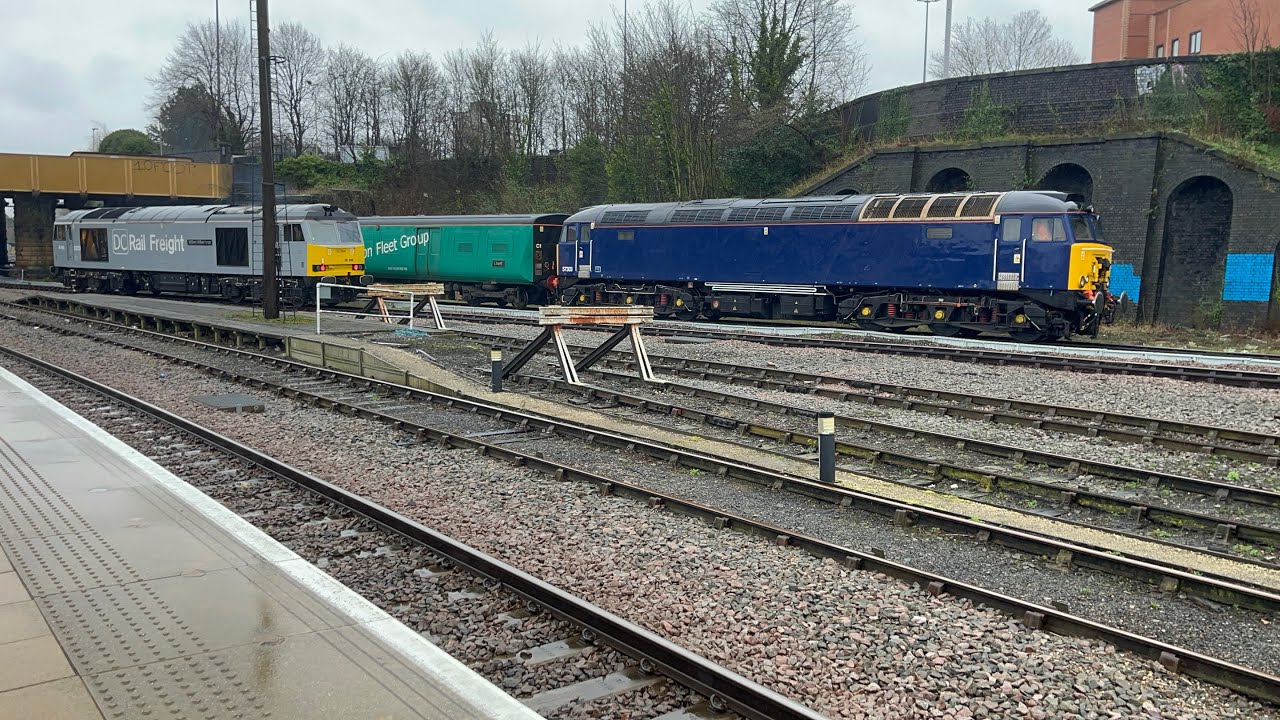 Class 60046, 57303 at Leicester LIP 21/2/2024 - YouTube