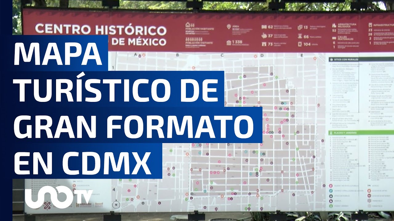 Más de 10 kilómetros cuadrados del Centro Histórico de la CDMX, mapa ...