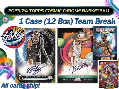 2024 Topps COSMIC CHROME 1 Case (12 Box) Team Break #1 eBay 01/08/25 ...