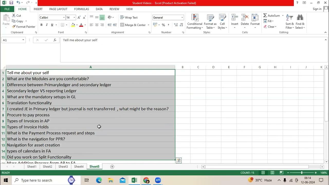 Yesterday Student attended Interview and Posted Questions in Oracle EBS ...