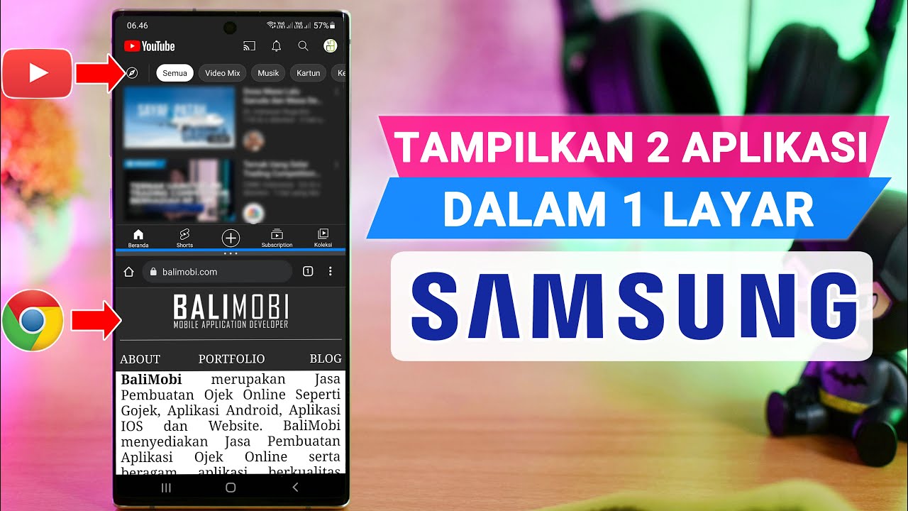 Cara Multi Windows SAMSUNG (Tampilkan 2 Aplikasi Dalam 1 Layar Android ...