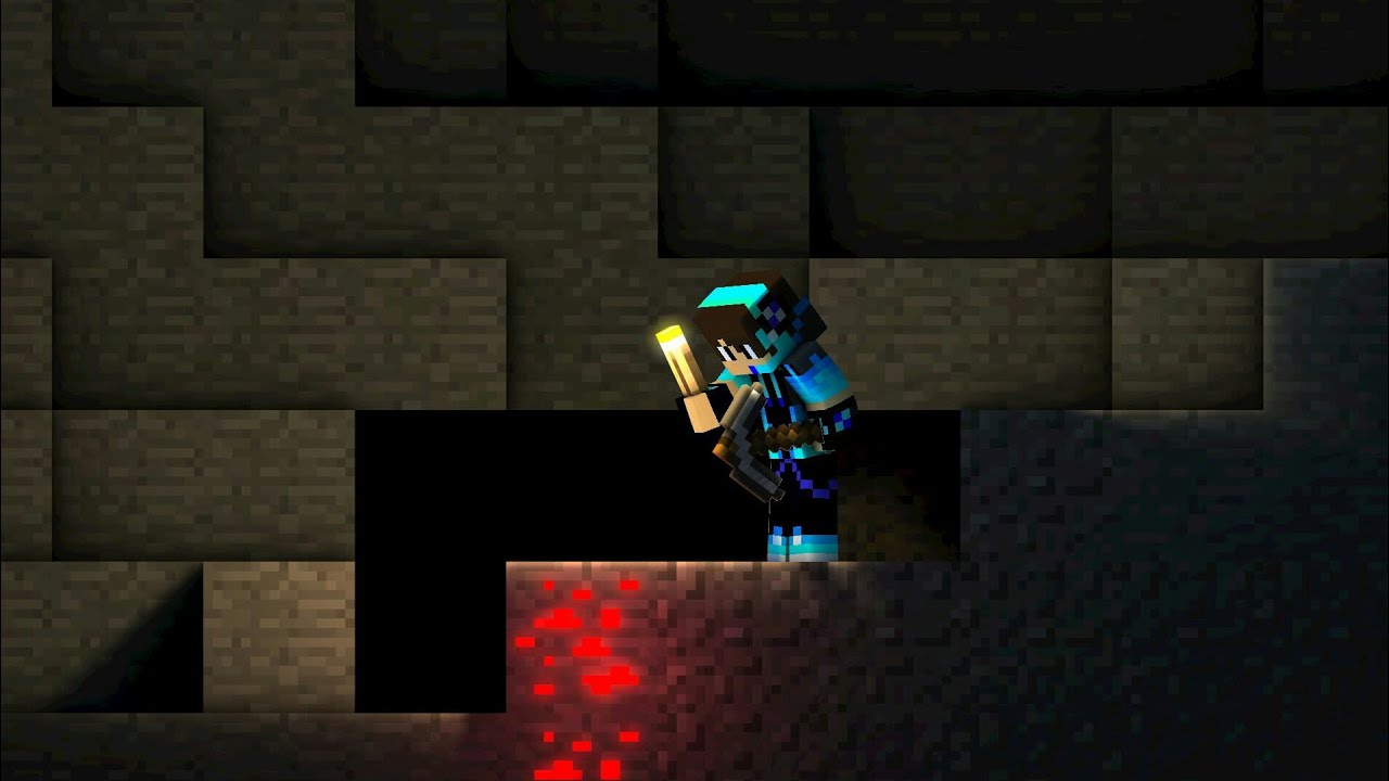 Red stone and diamond strip mining Minecraft part 4 - YouTube