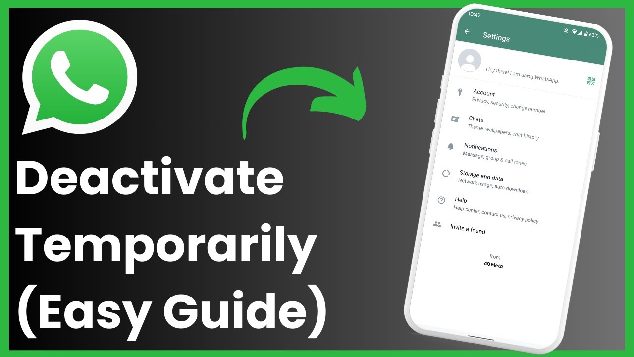 How To Temporarily Deactivate WhatsApp ! - YouTube