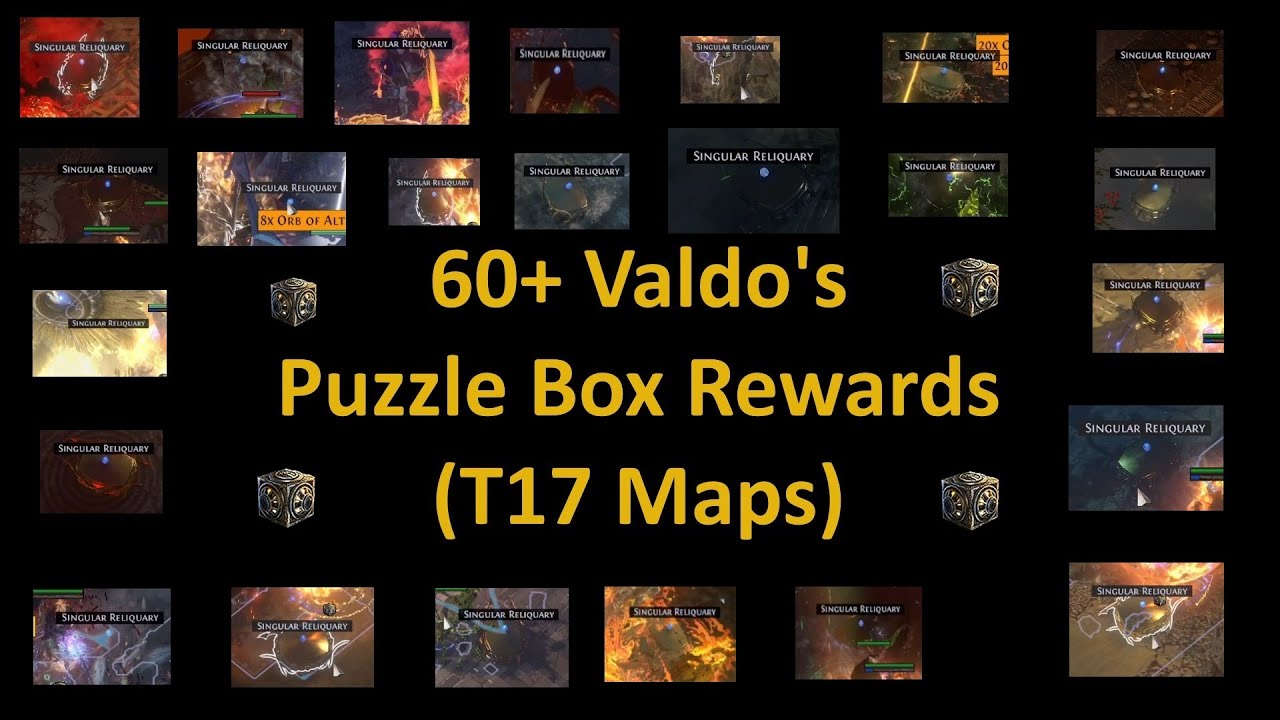 60+ POE T17 Map Rewards (Valdo's Puzzle Box / Singular Reliquary) 3.23 ...