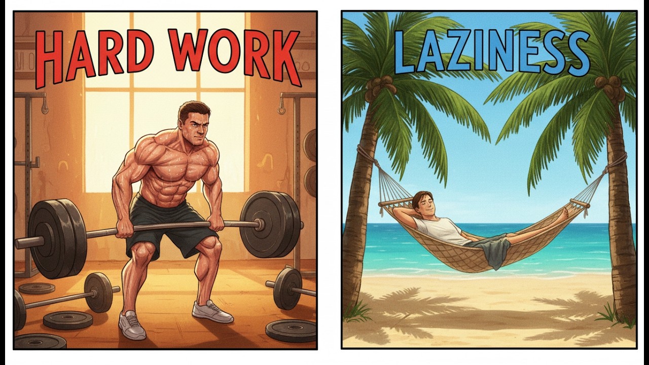 Hard Work vs Laziness - YouTube