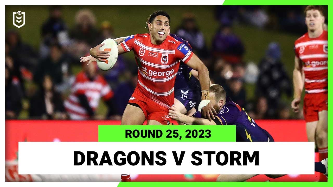 NRL Highlights | St George Illawarra Dragons v Melbourne Storm | NRL ...