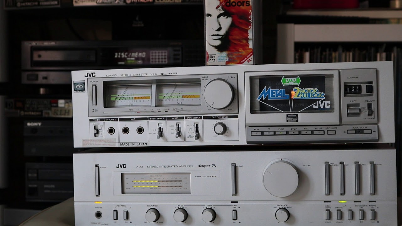JVC KD A-55 DECK & JVC A-X3 AMPLIFIER - YouTube