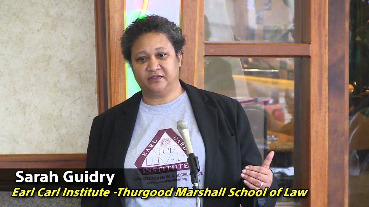 Today in Houston, Sarah Guidry and the Earl Carl Institute at the ...