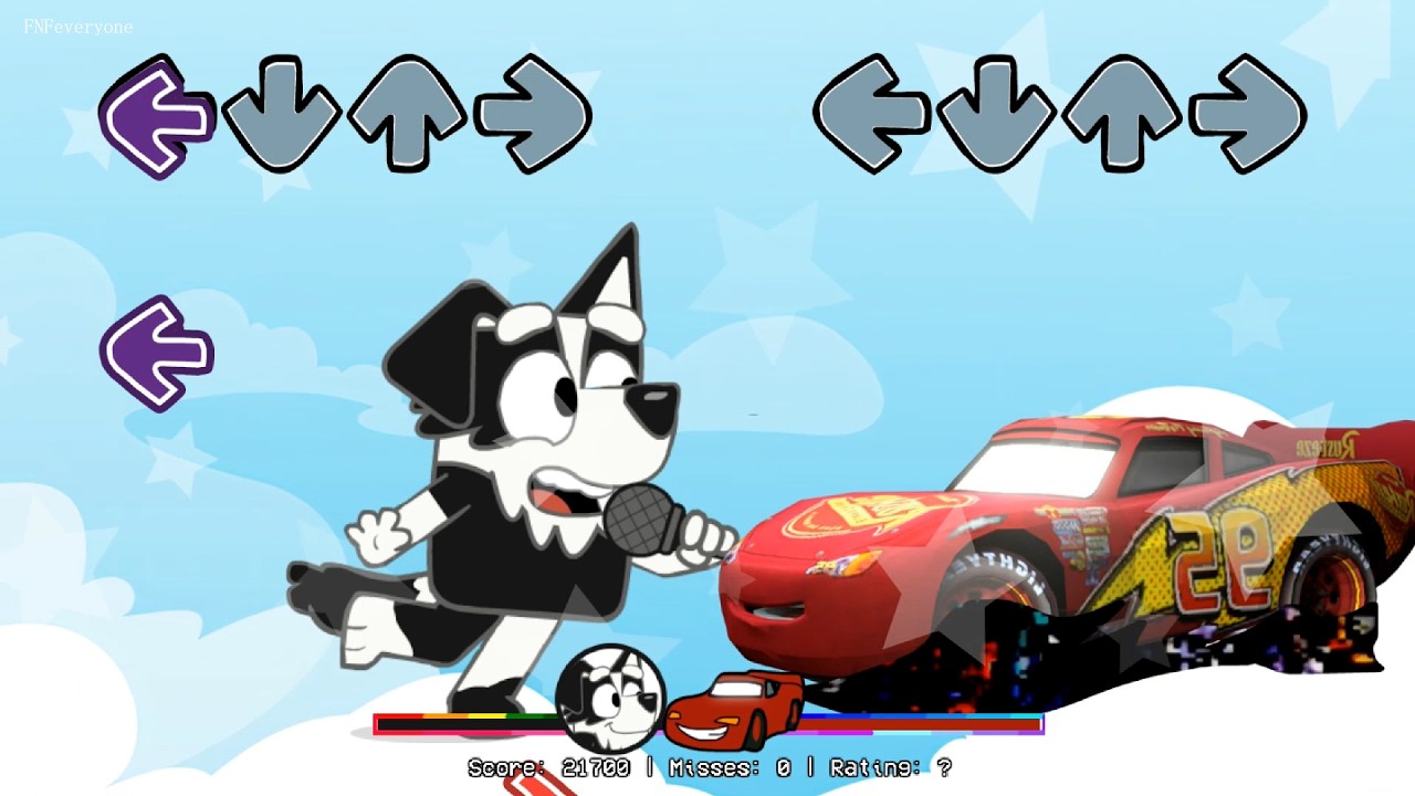 FNF Pibby Lightning McQueen VS Bluey x Bingo x Mackenzie sings Pony ...