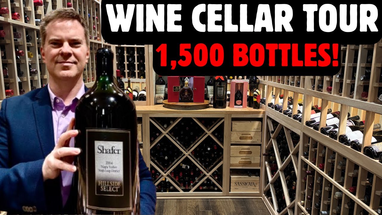 WINE CELLAR TOUR: 1,500-Bottle Wine Collection! - YouTube