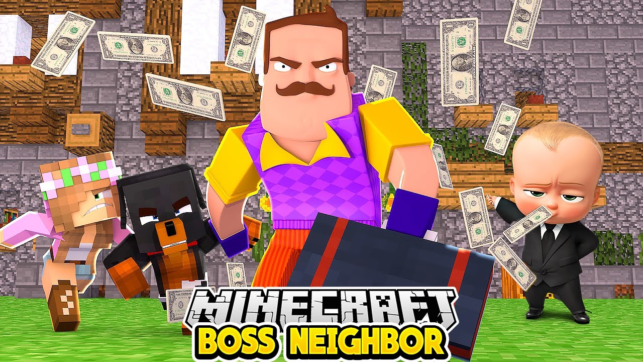 Minecraft Baby Hello Neighbor - LITTLE KELLY SAVES BOSS BABY - Little ...