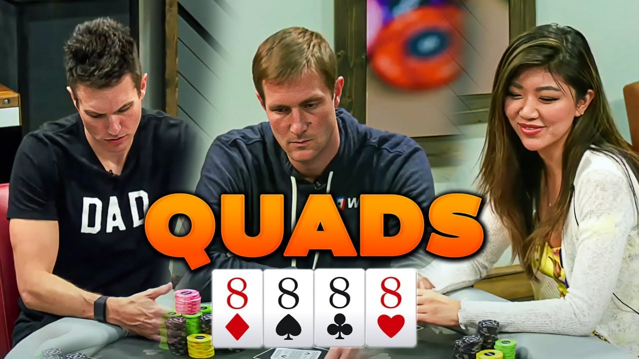 Famous Poker Players Making Quads - YouTube