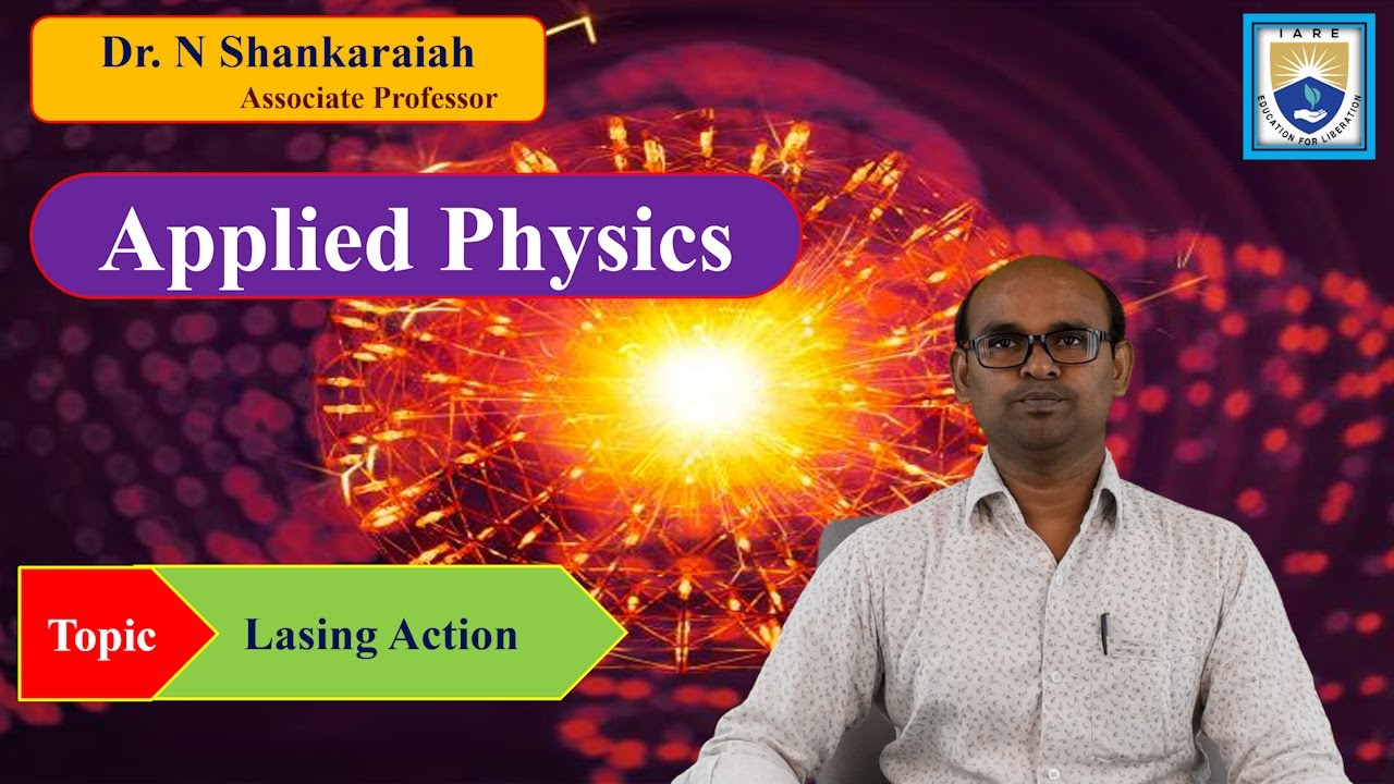 Lasing Action by Dr. N Shankaraiah - YouTube