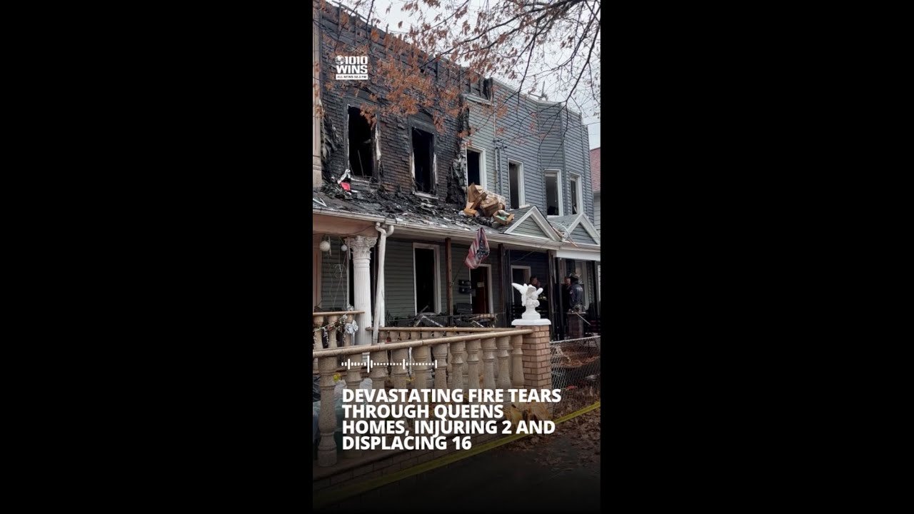 Devastating fire tears through Queens homes, injuring 2 and displacing ...