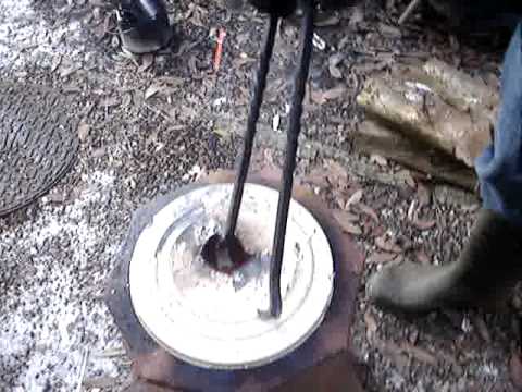 Homemade Charcoal Foundry-Pt.3 - YouTube