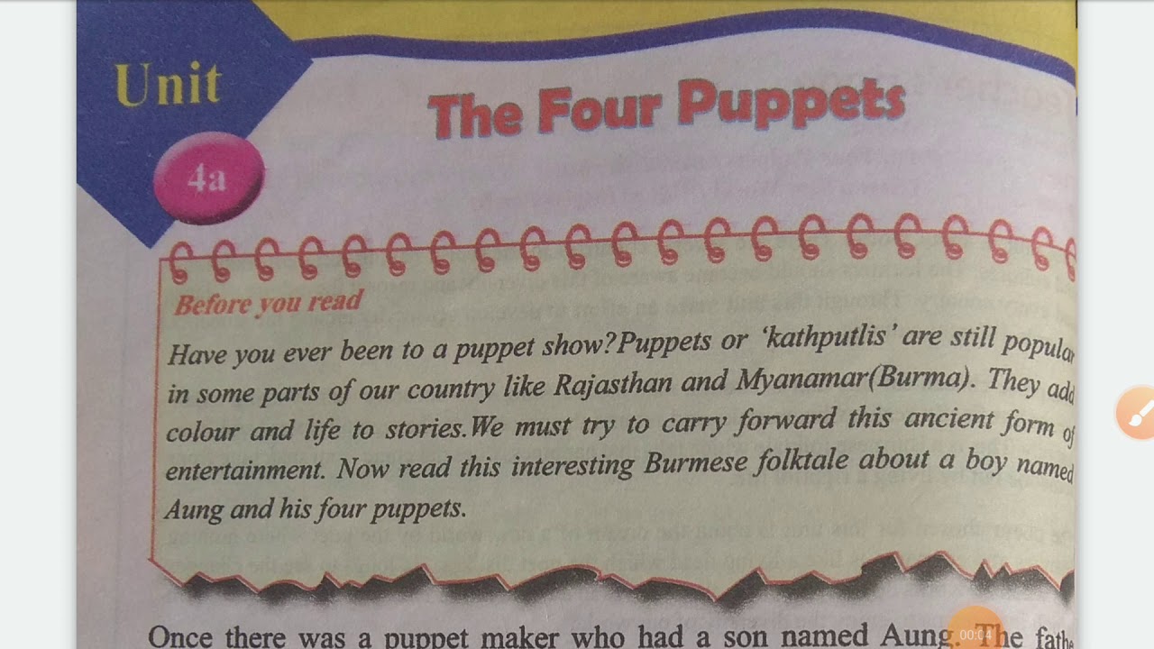 Class 7, Unit 4a The Four Puppets - YouTube