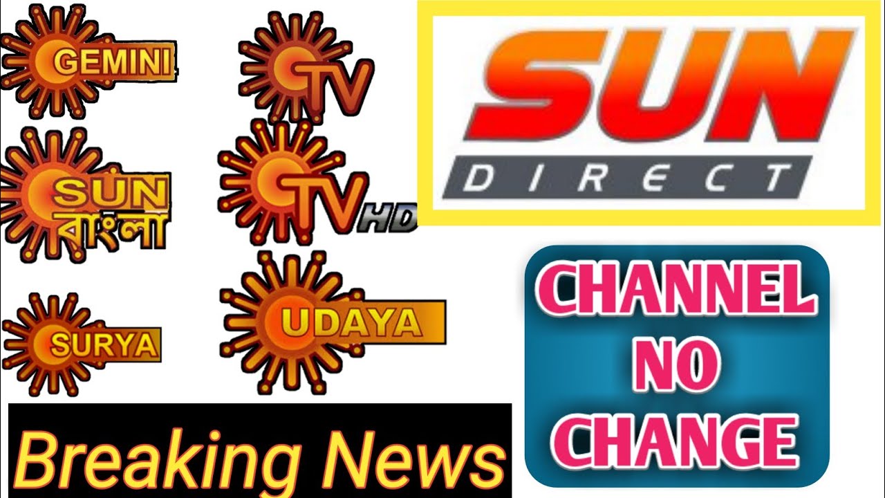 sun Direct, news update,sun Direct channel no change, 6 channel no change on sun Direct DTH ...