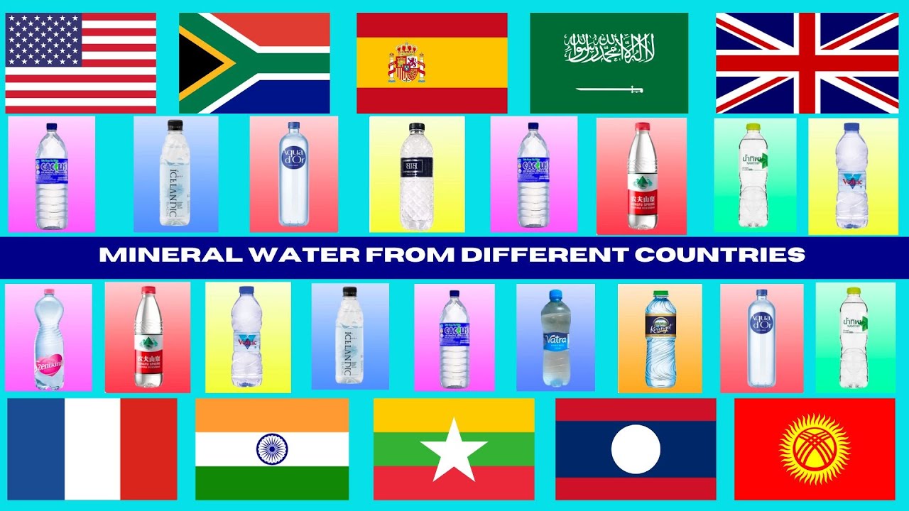 MINERAL WATER FROM DIFFERENT COUNTRIES - QUIZ #14 - YouTube
