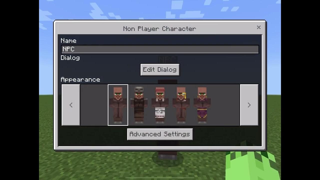 How to Change NPC Villager Skins in Minecraft PE - YouTube