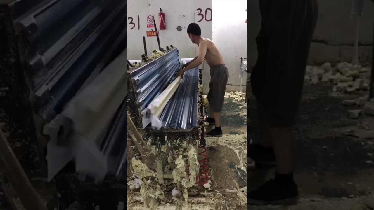 process of producing PU moulding 3 - YouTube