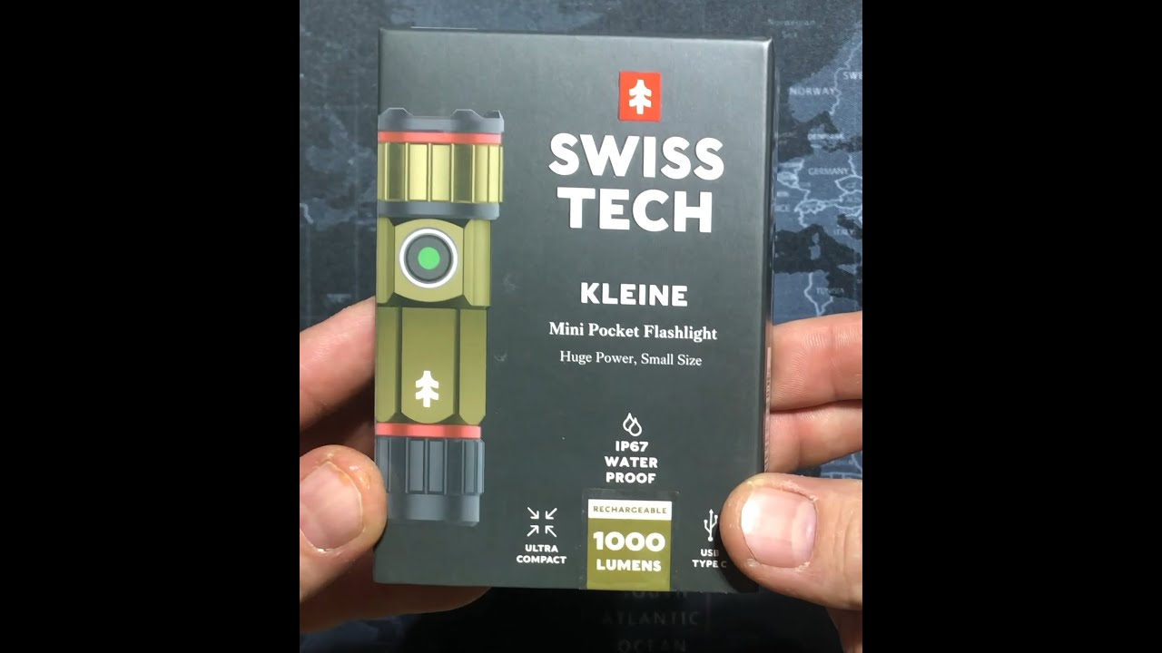 Swiss Tech Kleine EDC Flashlight 1000 Lumens Brief Overview - YouTube