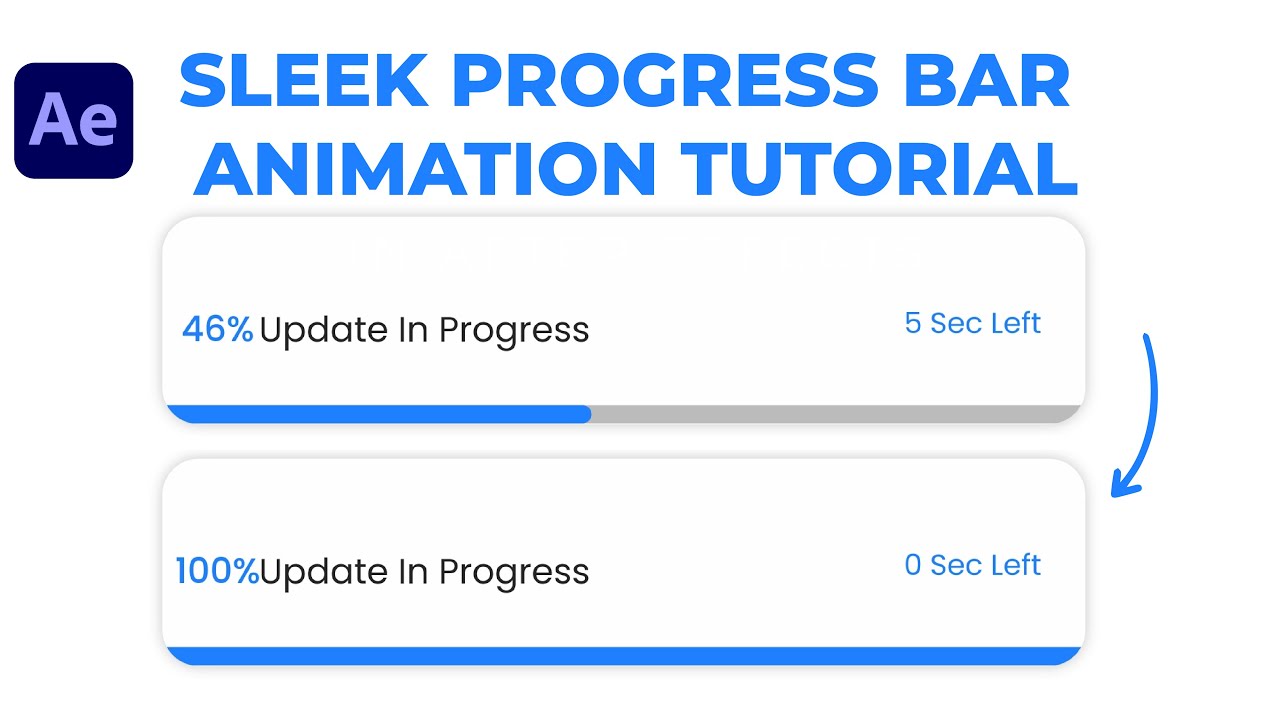 How to Design a Dynamic Progress Bars in After Effects - YouTube