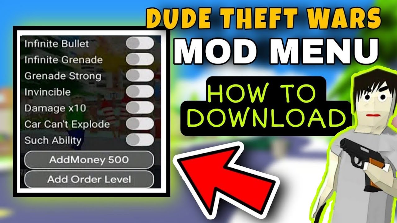 NEW GRAND MOD MENU ADDED IN DUDE THEFT WARS🔥 - NEW UPDATE - DUDE THEFT ...
