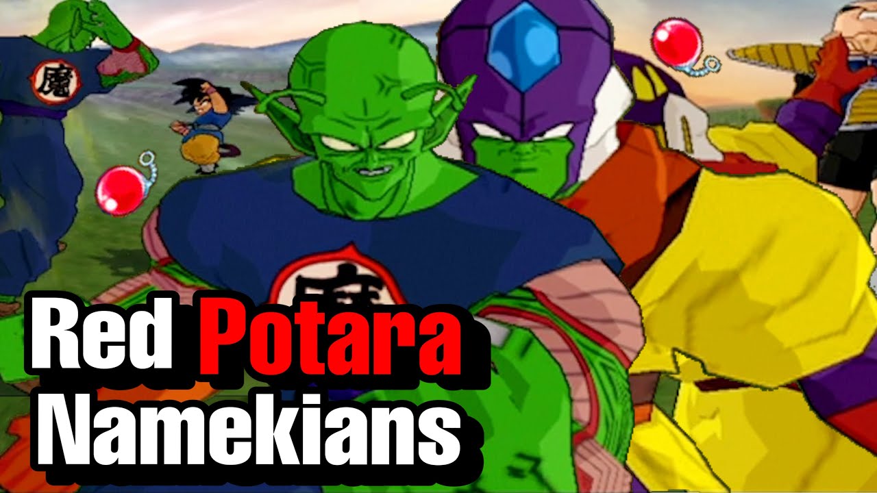 Red Potara Evil Namekians! Eye Beams, Grabs And Regeneration! Budokai ...