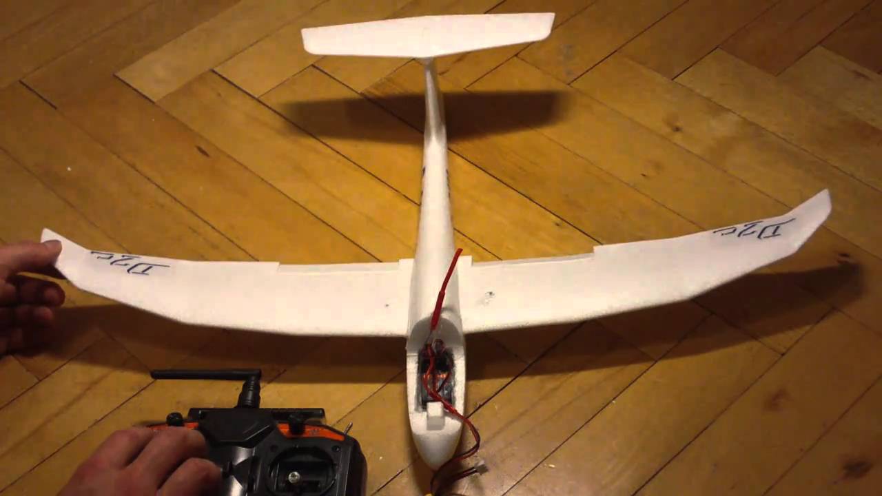 Graupner Mini Discus C2 Modification RC-Glider Setup - YouTube