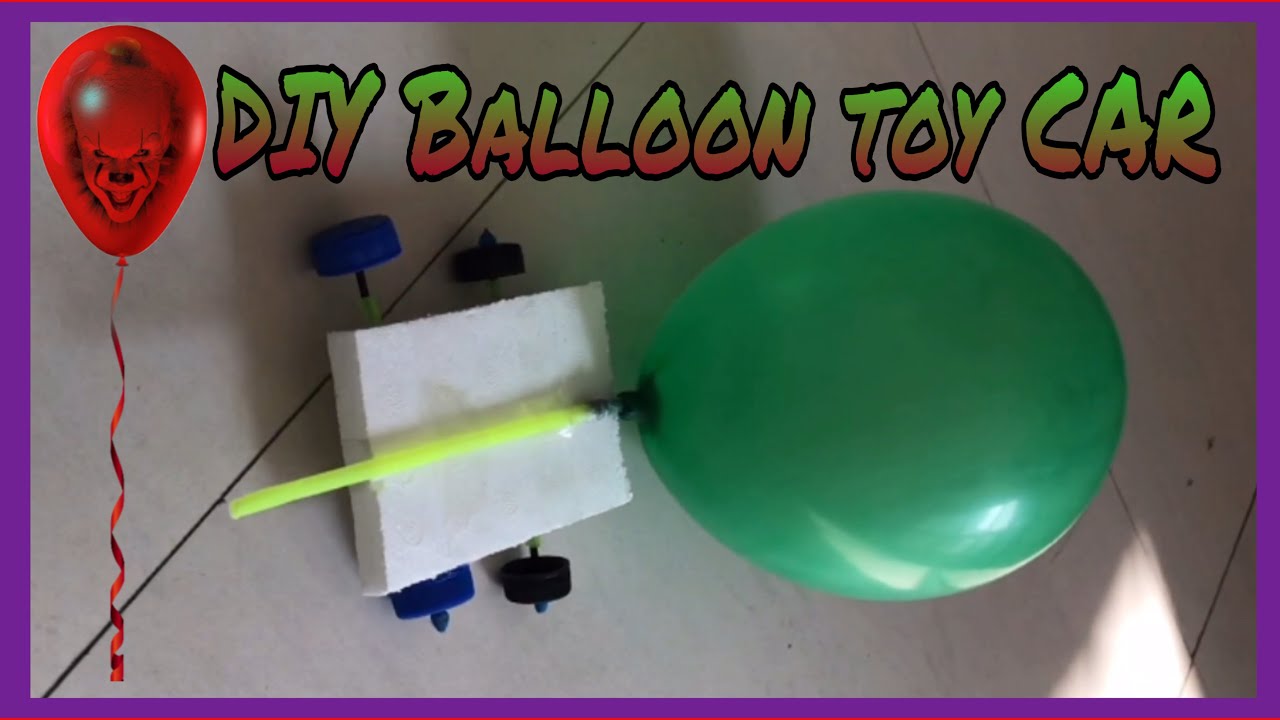 DIY Balloon car || Toy Car || Toy Car From Waste Material - YouTube