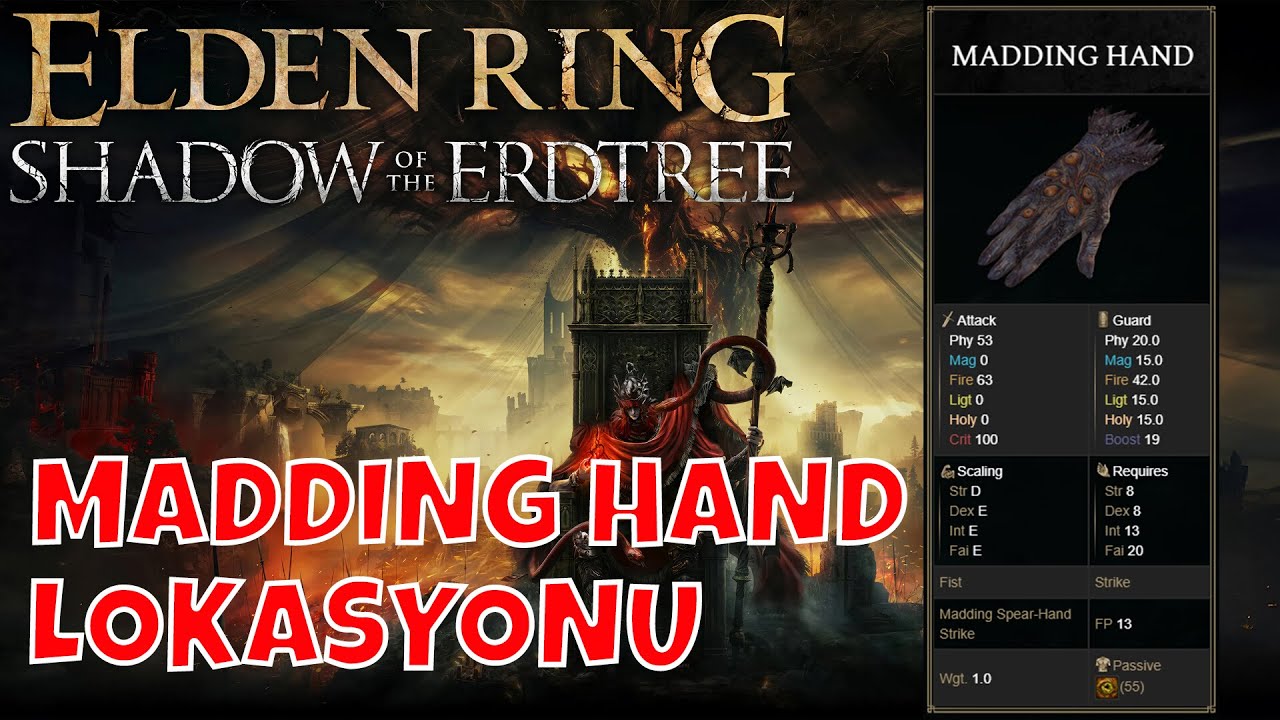 Madding Hand Lokasyonu - Elden Ring Shadow Of The Erdtree - YouTube