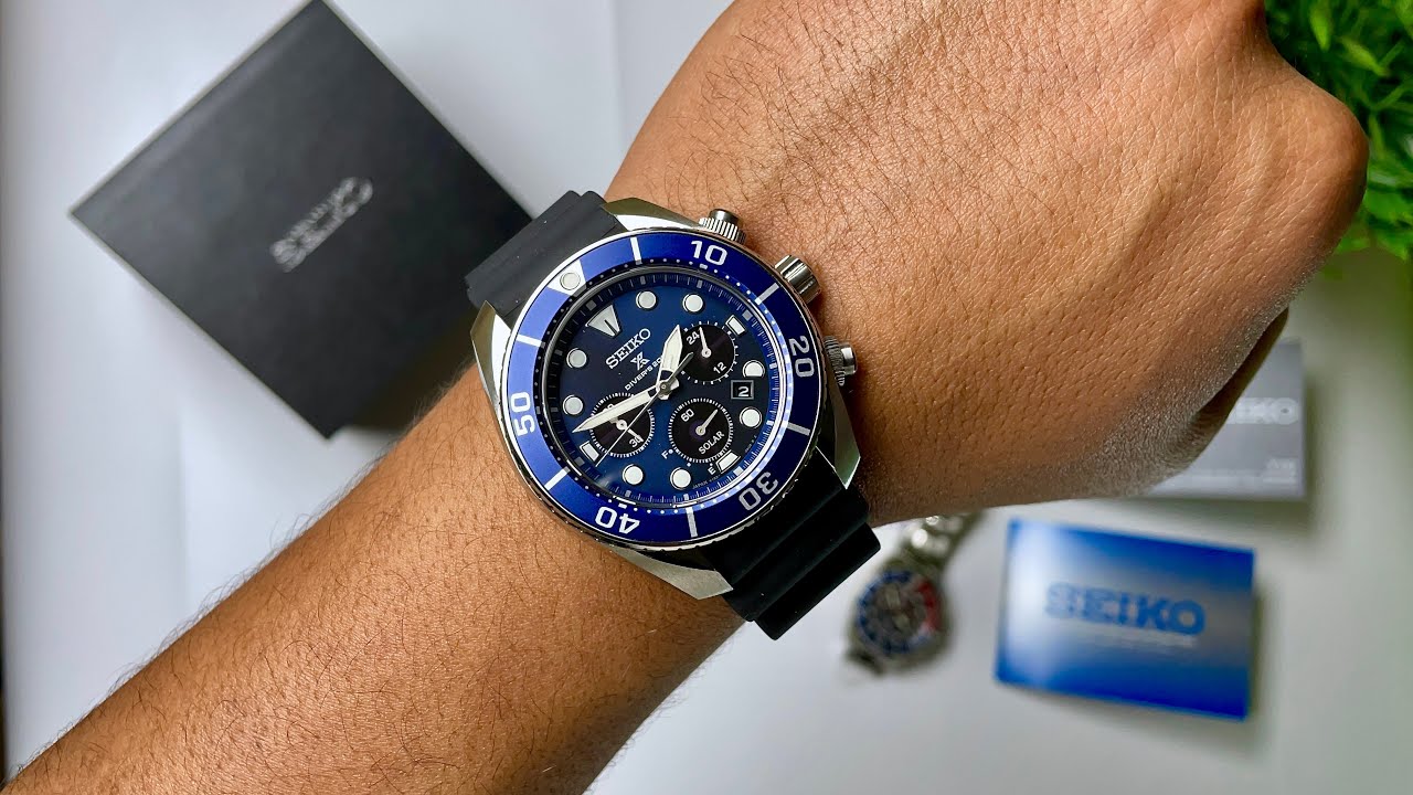 seiko sumo prospex chrono SSC759J1 ساعات سيكو اصدار سومو الجديدة - YouTube