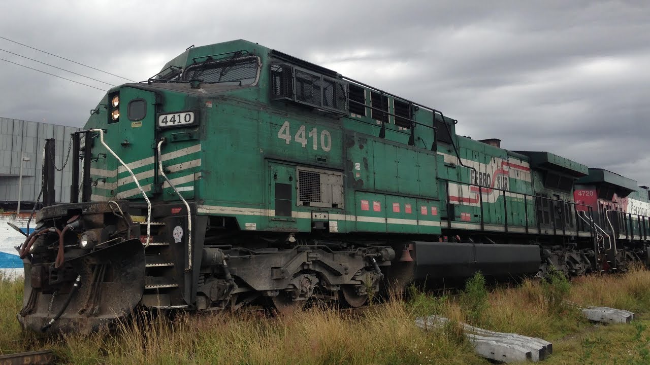 FERROSUR 4410 & 4720 INICIANDO SU ENTRADA AL PATIO DE PUEBLA - YouTube