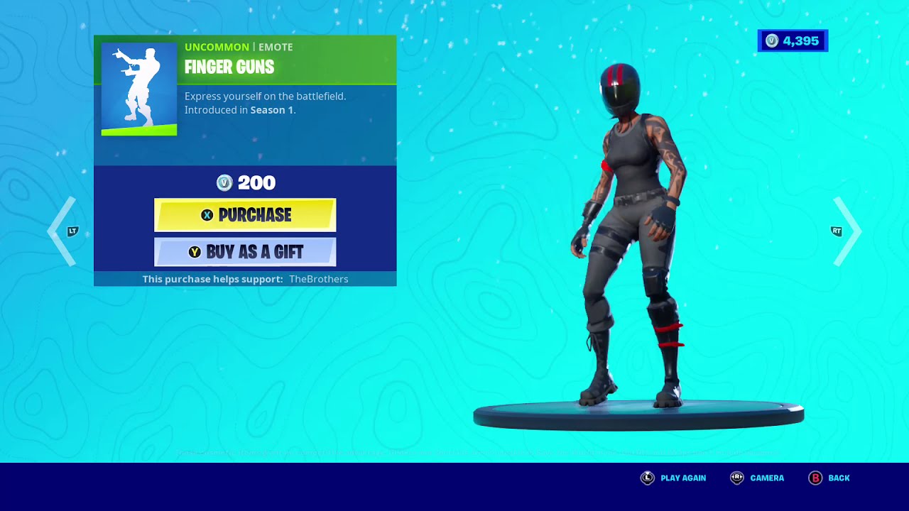 Rare Finger Guns Emote Back In Fortnite Youtube