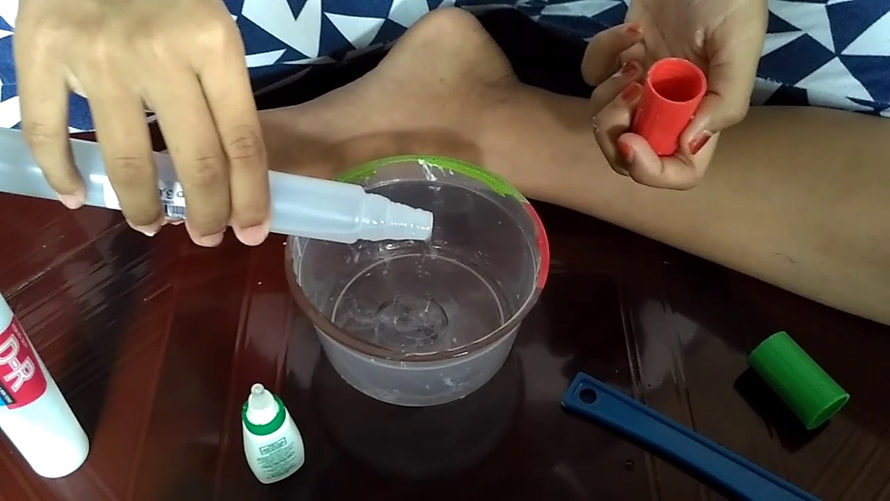 Cara pembuatan slime menggunakan insto - YouTube