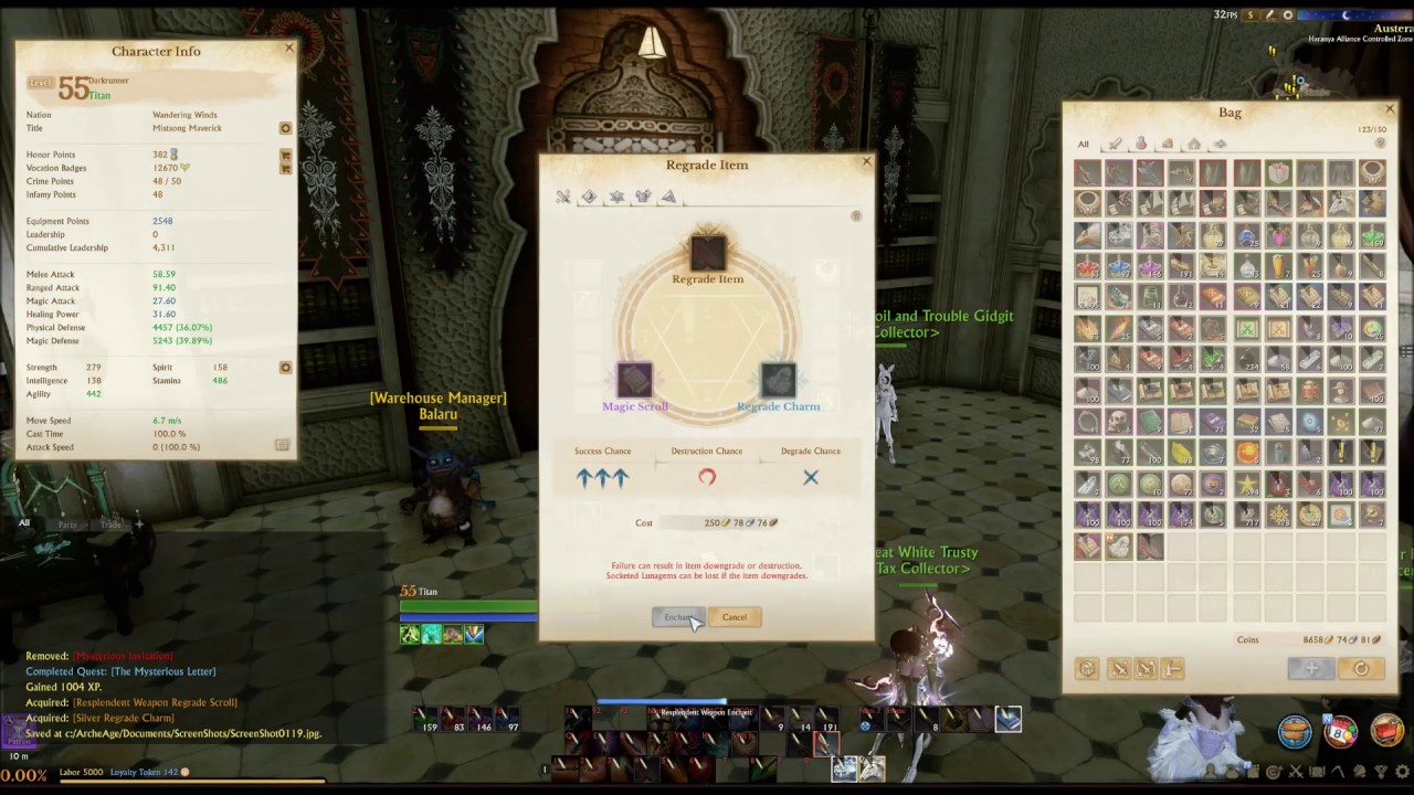 Archeage Legendary Dragon Bow regrade - YouTube