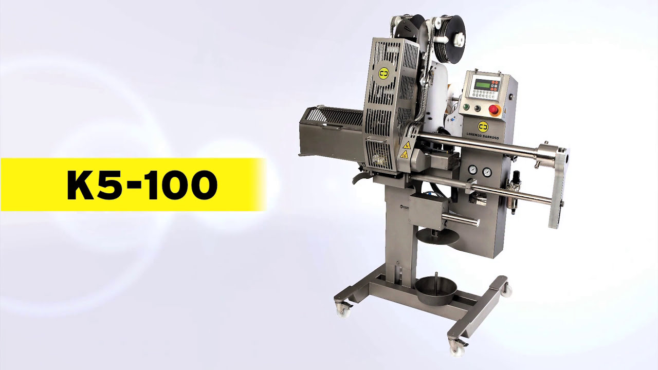 Clipadora automática conectada a embutidora K5 100 / Automatic clipper ...