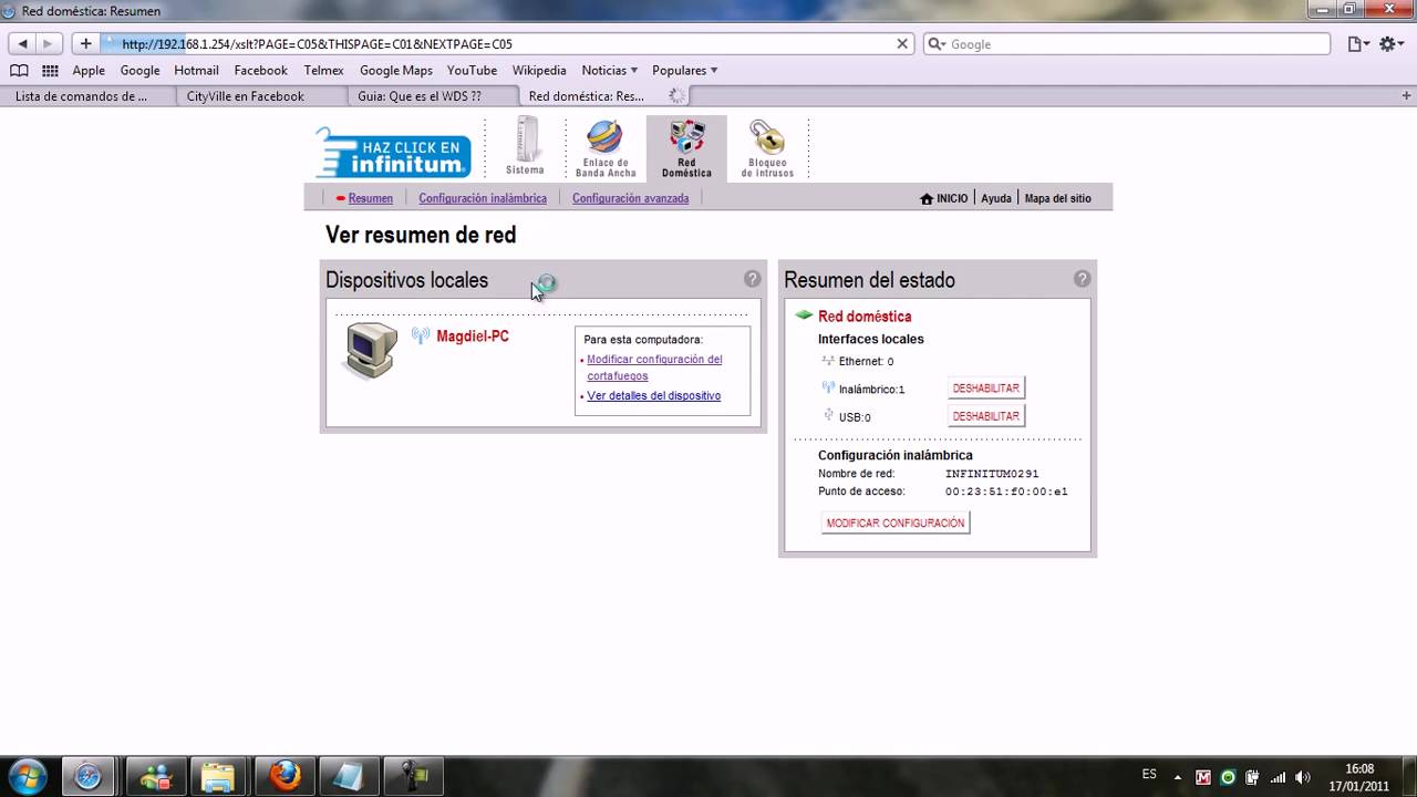 Cambiar usuario y contraseña, a modem 2wire de Telmex - YouTube
