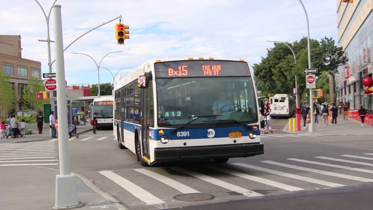 2015 Novabus LFS #8391 and 2003 Orion VII 2nd Gen CNG #7689 on the Bx15 ...
