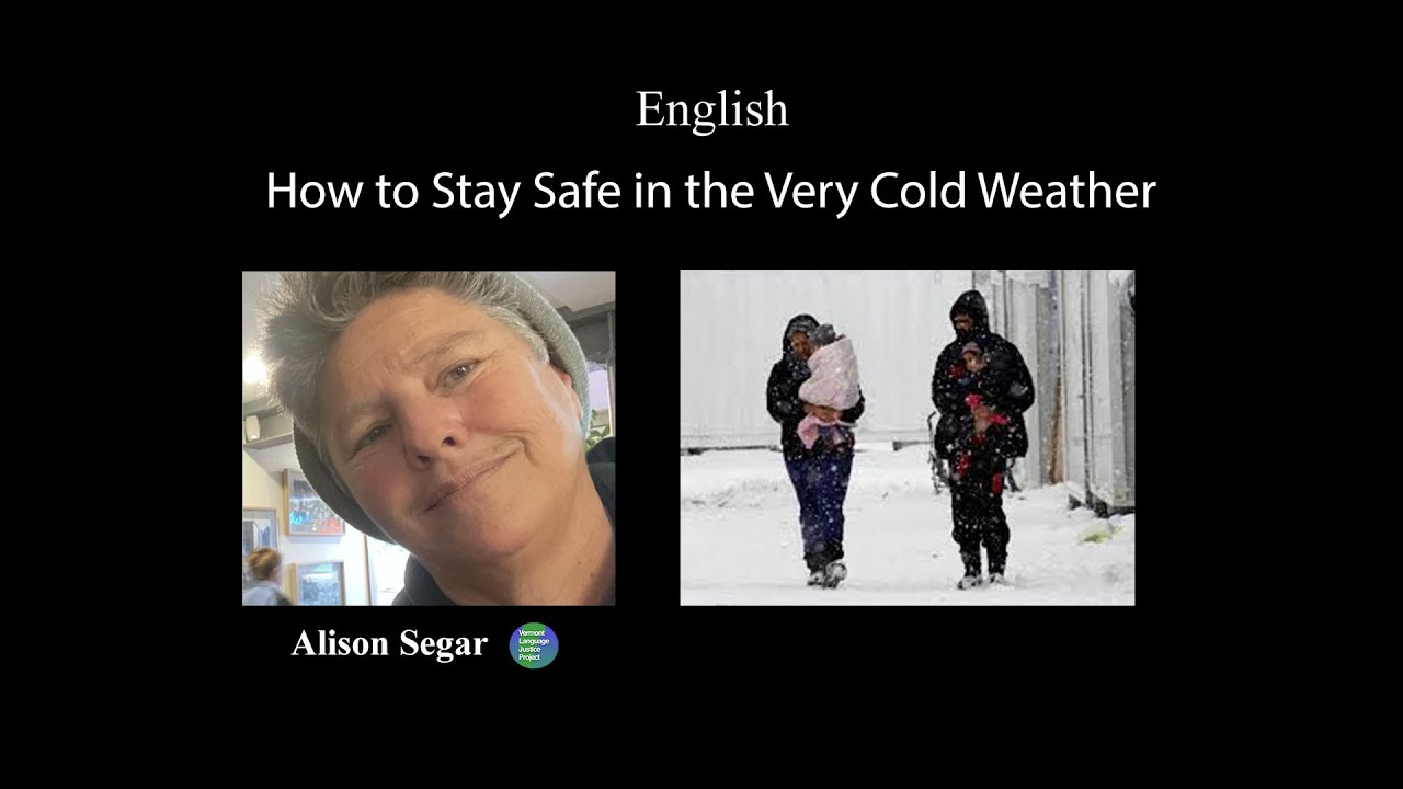 ENGLISH: How to stay safe in very cold weather - YouTube