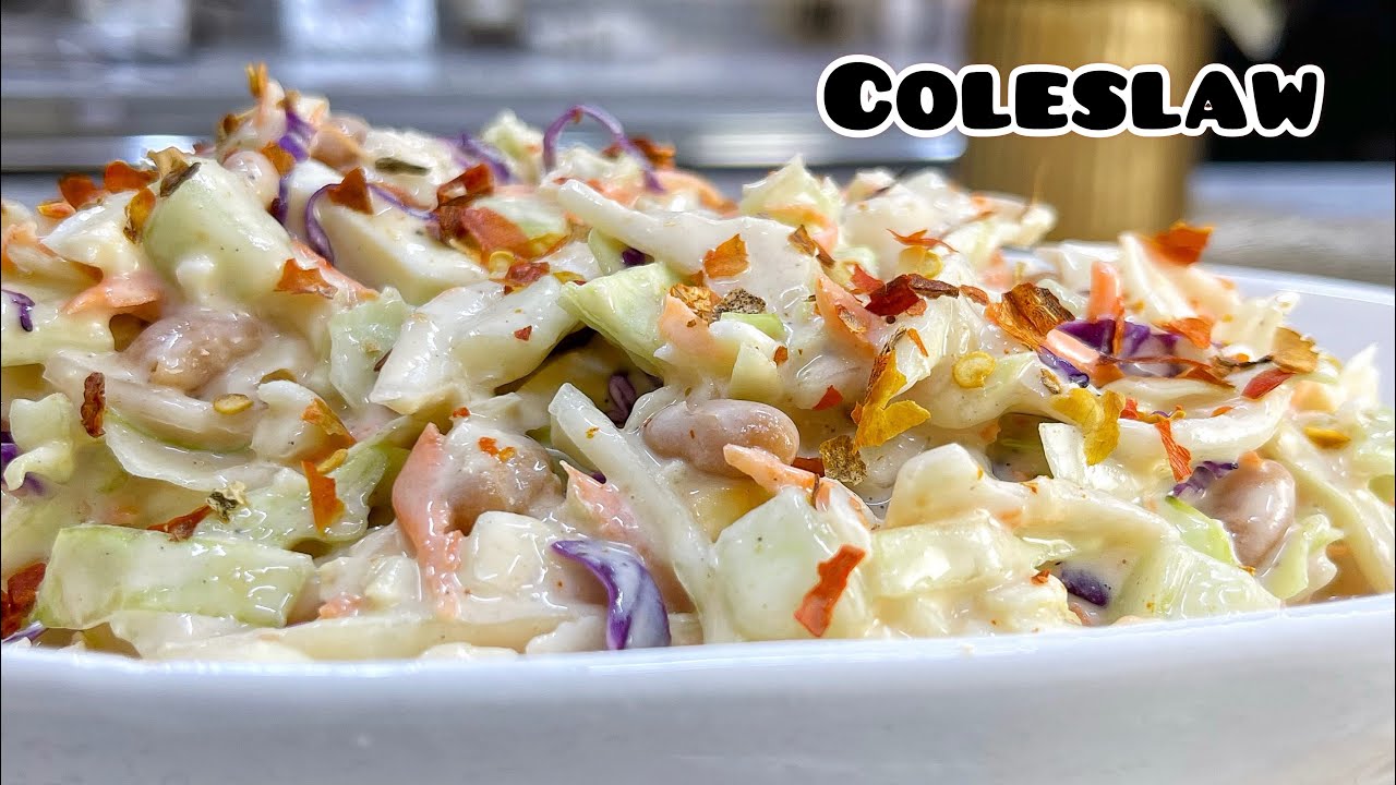 HOW TO MAKE THE BEST COLESLAW || COSLOW SALAD - YouTube