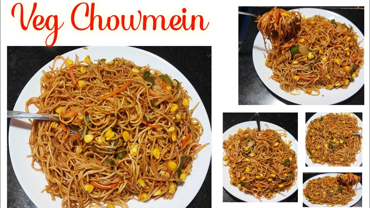 Veg Chowmein Recipe ll Spice Veg Hakka Noodles, Street Style Veg ...