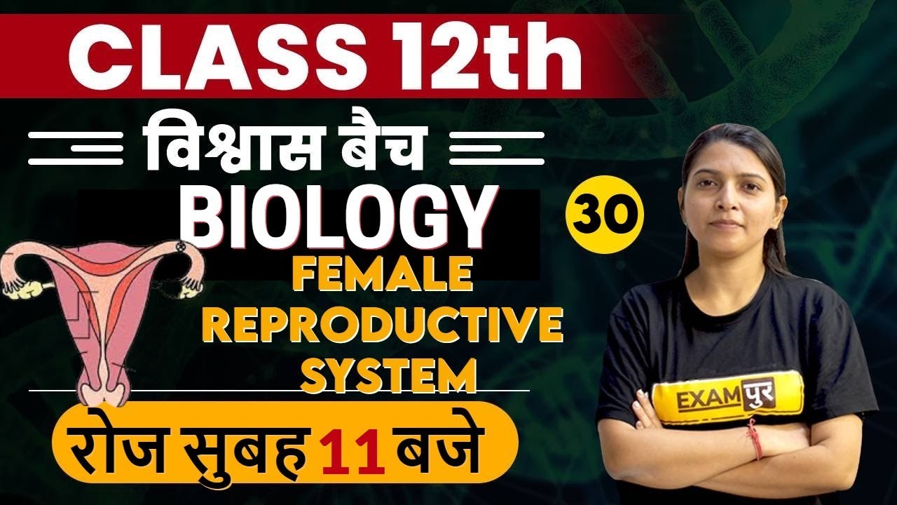 Class 12th Preparation | Biology Class |Female Reproductive System | By ...