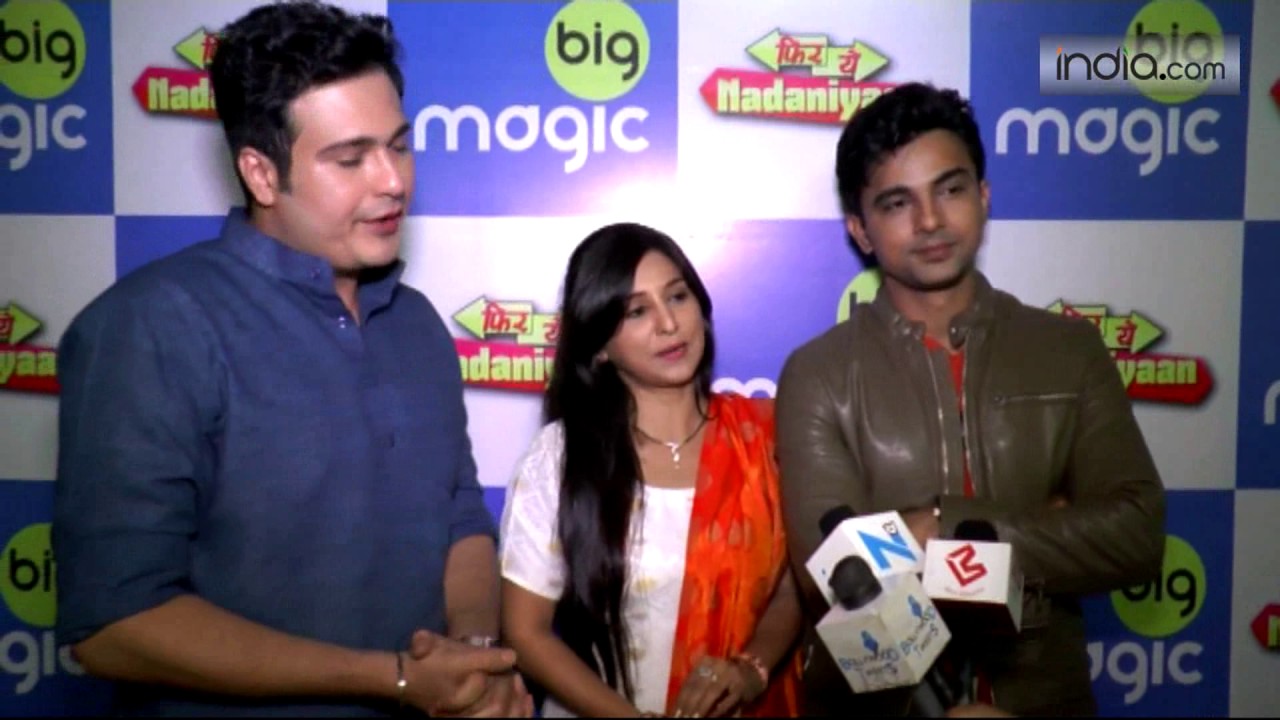 Gunn Kansara, Jay Pathak and Gaurav Sharma at the launch of new serial ...