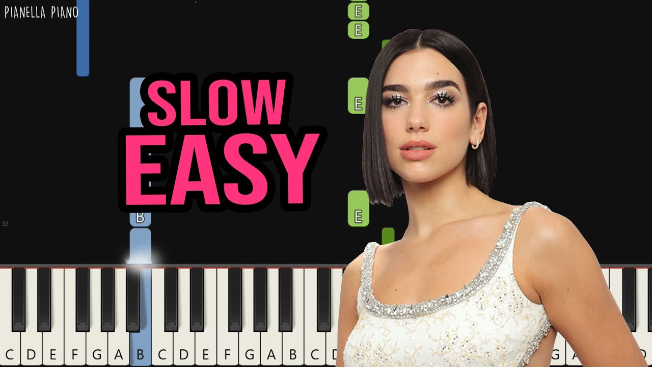 Dua Lipa ft. DaBaby - Levitating | Piano Tutorial (SLOW EASY) by ...