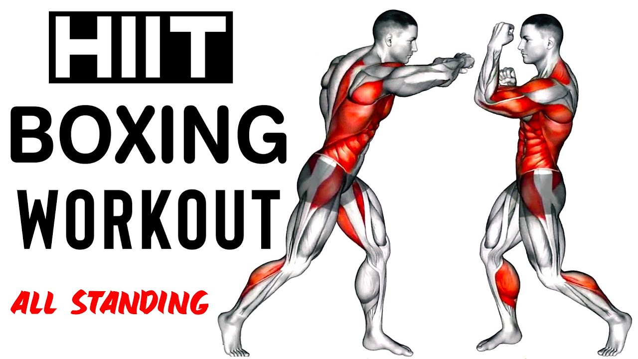 Boxing Workout Routine - HIIT Cardio Boxing Exercise - YouTube