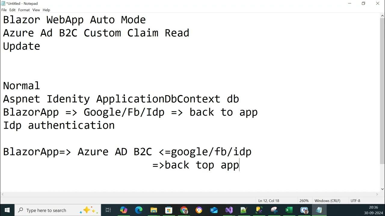 Blazor Auto Azure AD B2C Authentication - YouTube